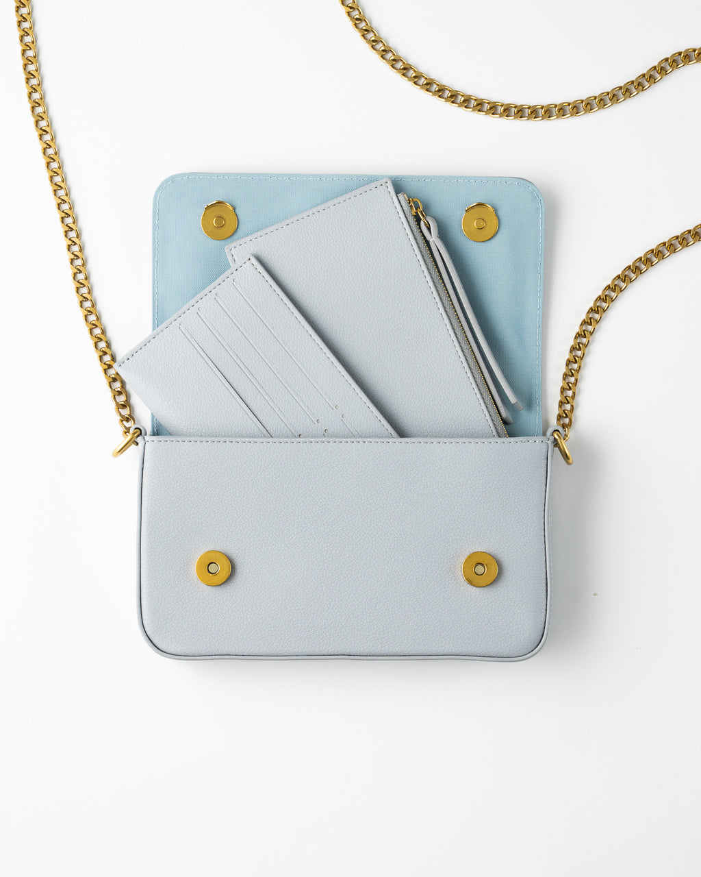 Women's Wallet Chain Bag | Sky Blue Chain Bag | Ten Tones