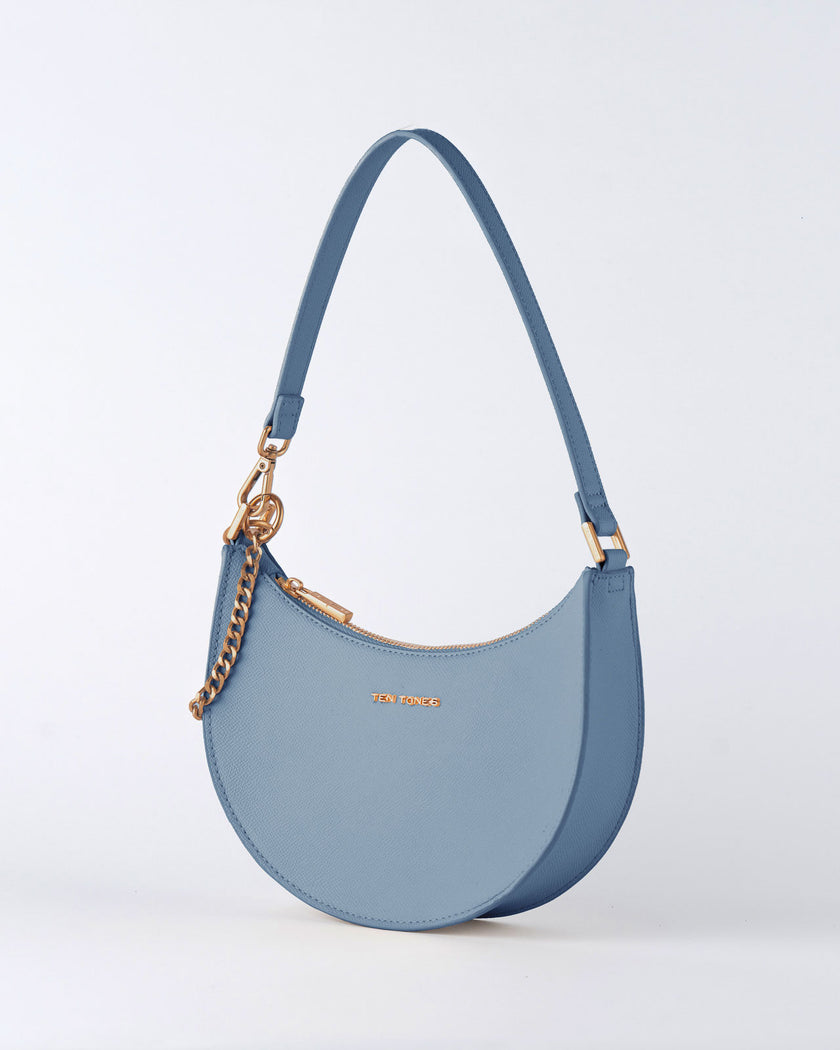 Moon Shaped Bag | Moon Bag Sky Blue | Ten Tones