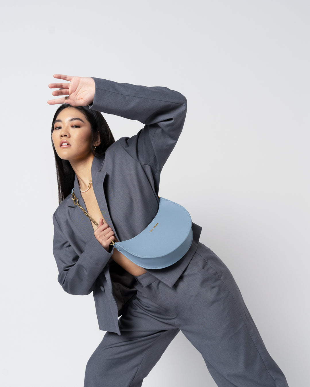 Moon Shaped Bag | Moon Bag Sky Blue | Ten Tones